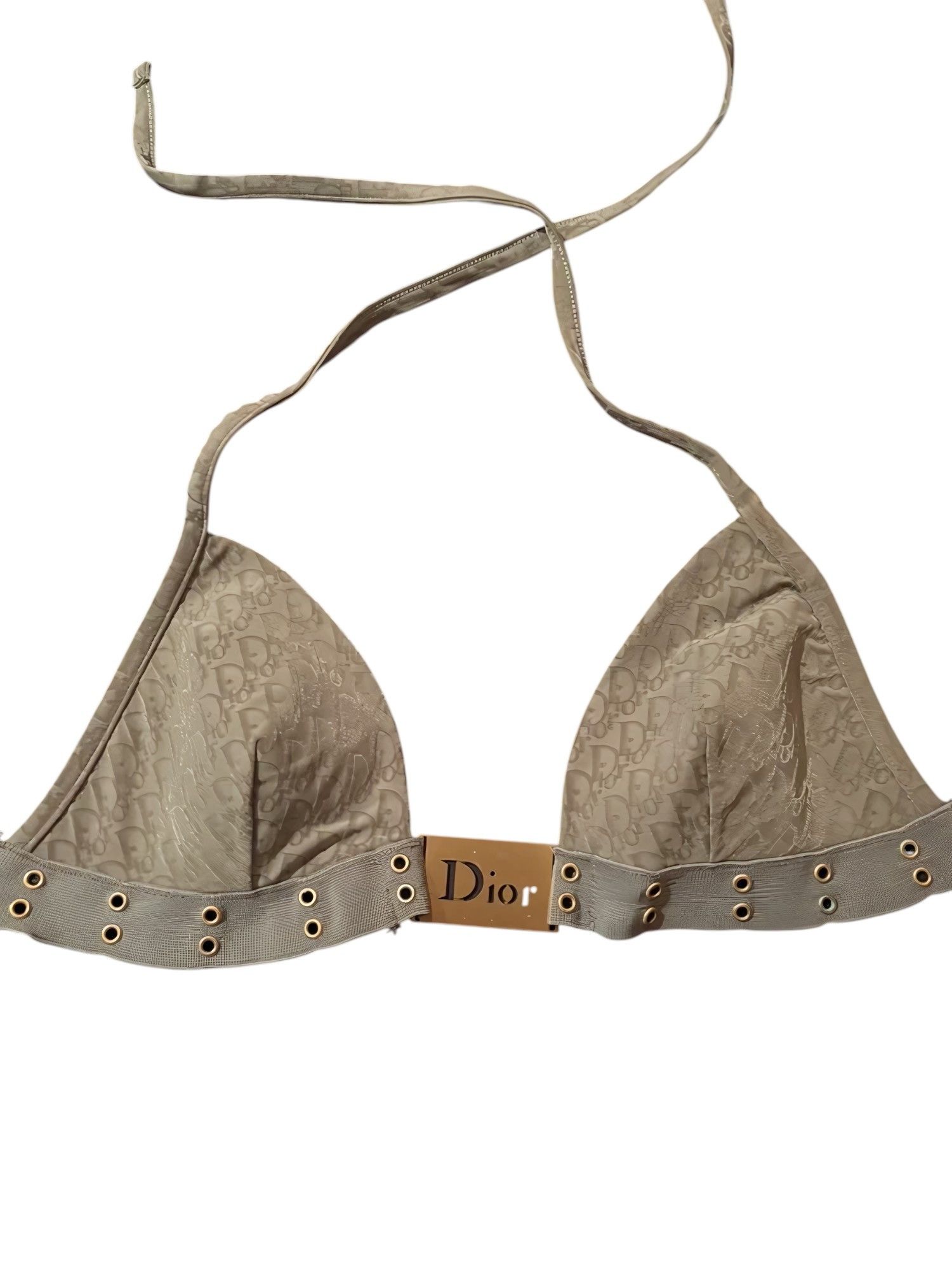 Dior RARE VINTAGE MONOGRAM TOP BRA BY JOHN GALLIANO | Grailed