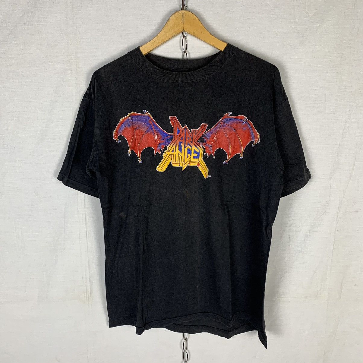 Band Tees × Vintage Vintage 1980s Dark Angel LA Caffeine Machine Band ...