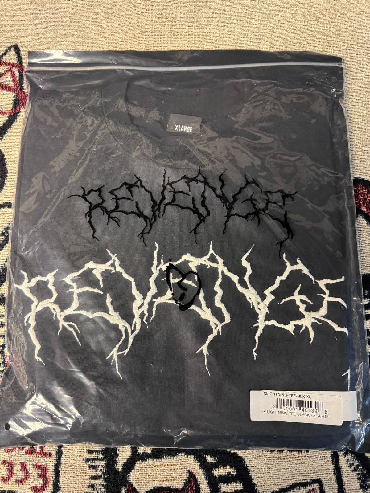 Revenge Revenge 2024 XXXTentacion Lightning tee XL DEADSTOCK | Grailed