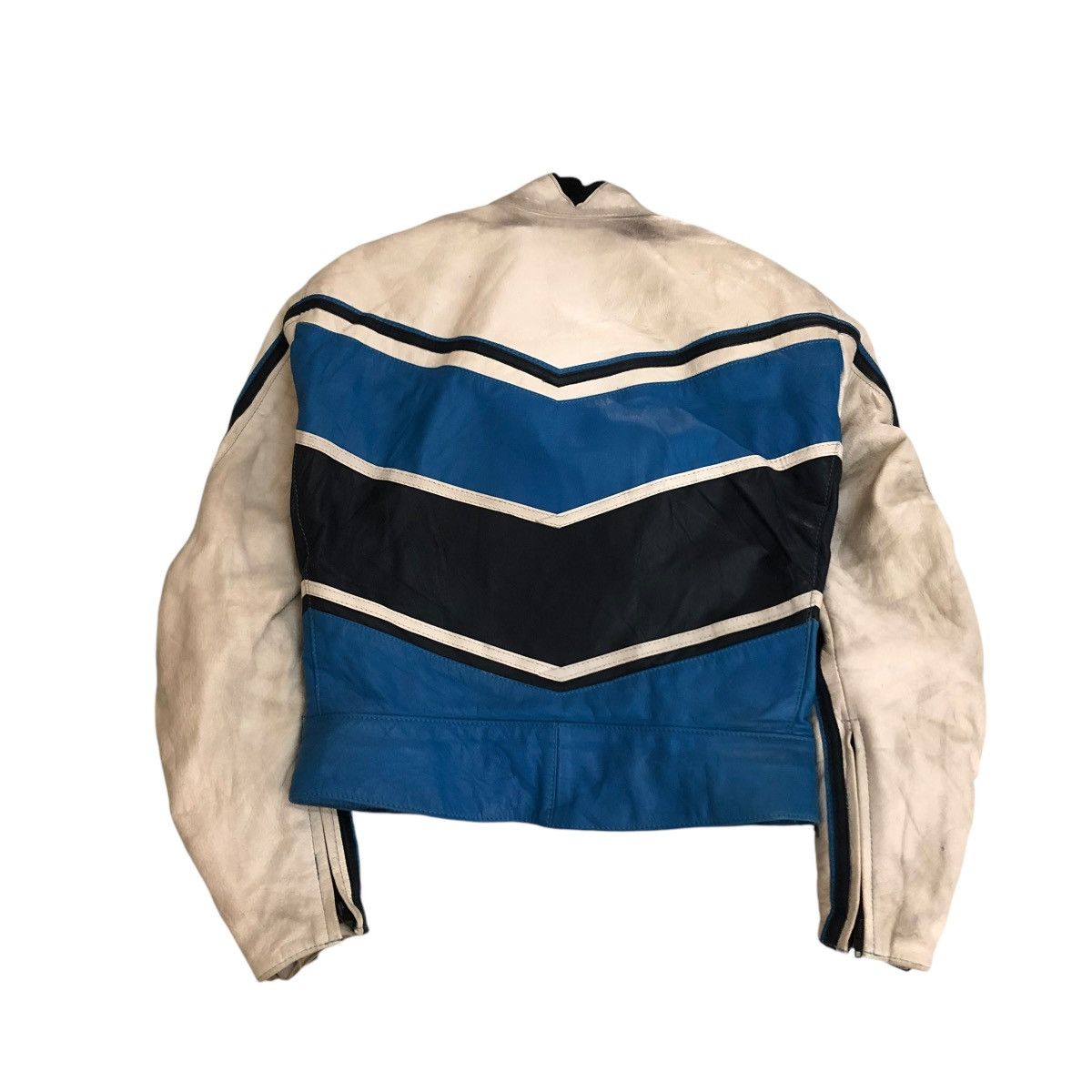 Kadoya × Racing × Vintage 🔥VINTAGE LEATHER BIKER JACKET SPEEDMODE ITALY ...