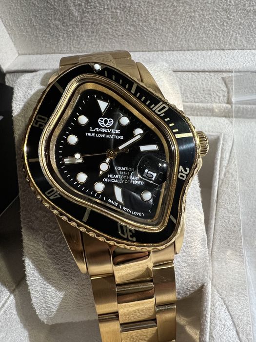 Laarvee LAARVEE PEA001 GOLDEN PRECISION STEEL BLACK BEZEL Watch | Grailed