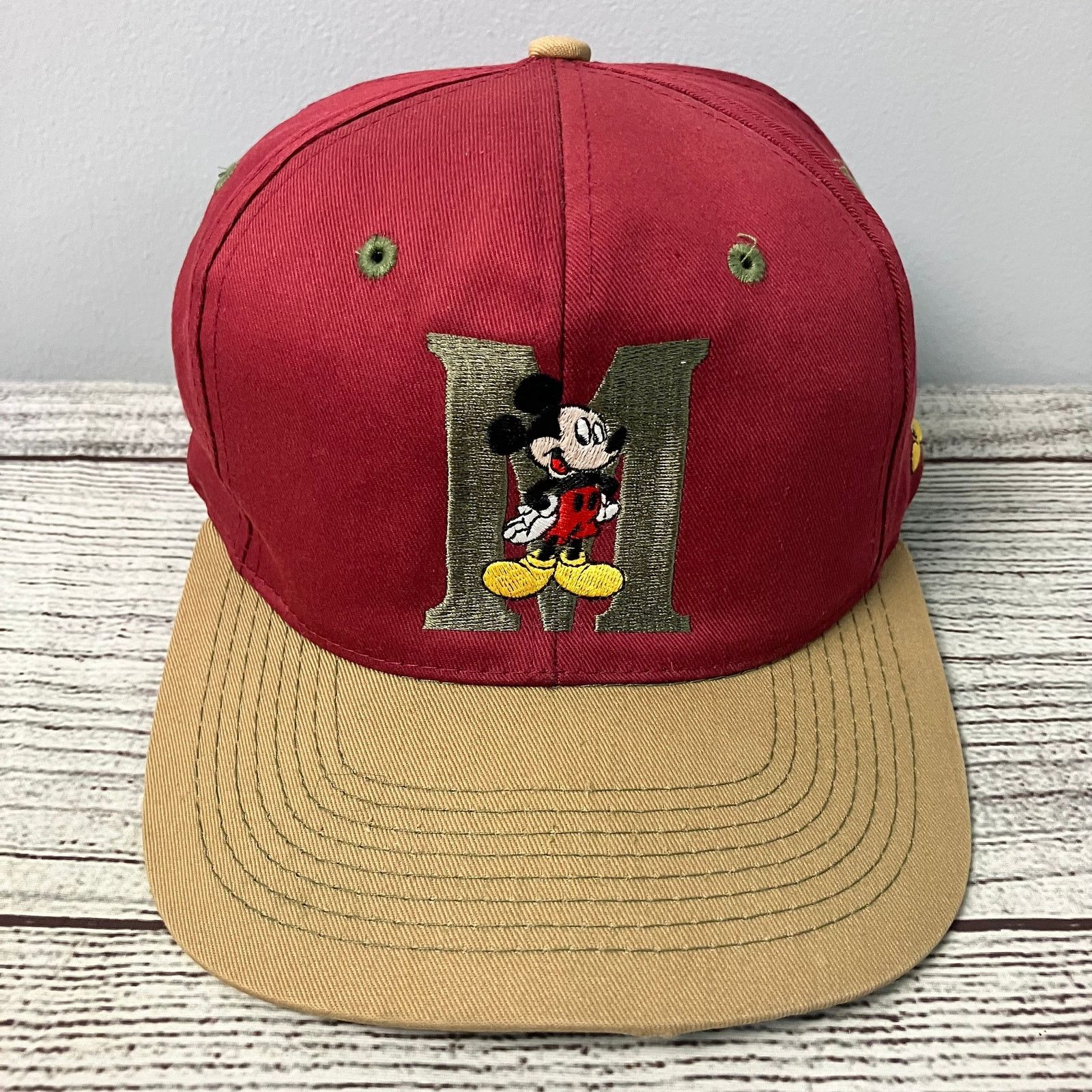 Disney × Vintage Vintage 1990s Mickey Mouse Disney Cartoon Snapback Hat ...