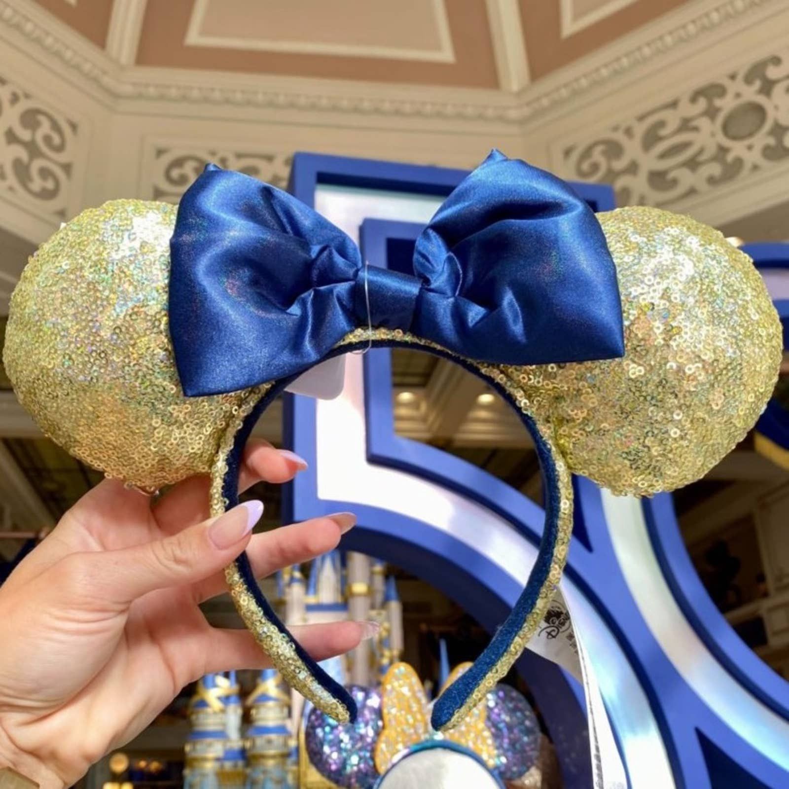 Disney Disney EARidescent Shimmer Minnie Ear Headband- 50th | Grailed