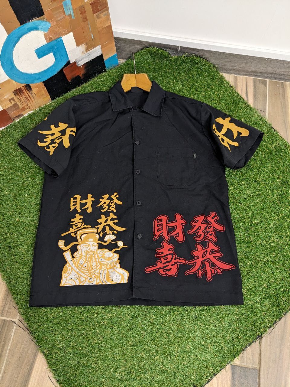 Japanese Brand × Tokyo × Vintage Vintage Japanese Print Button up Shirt ...