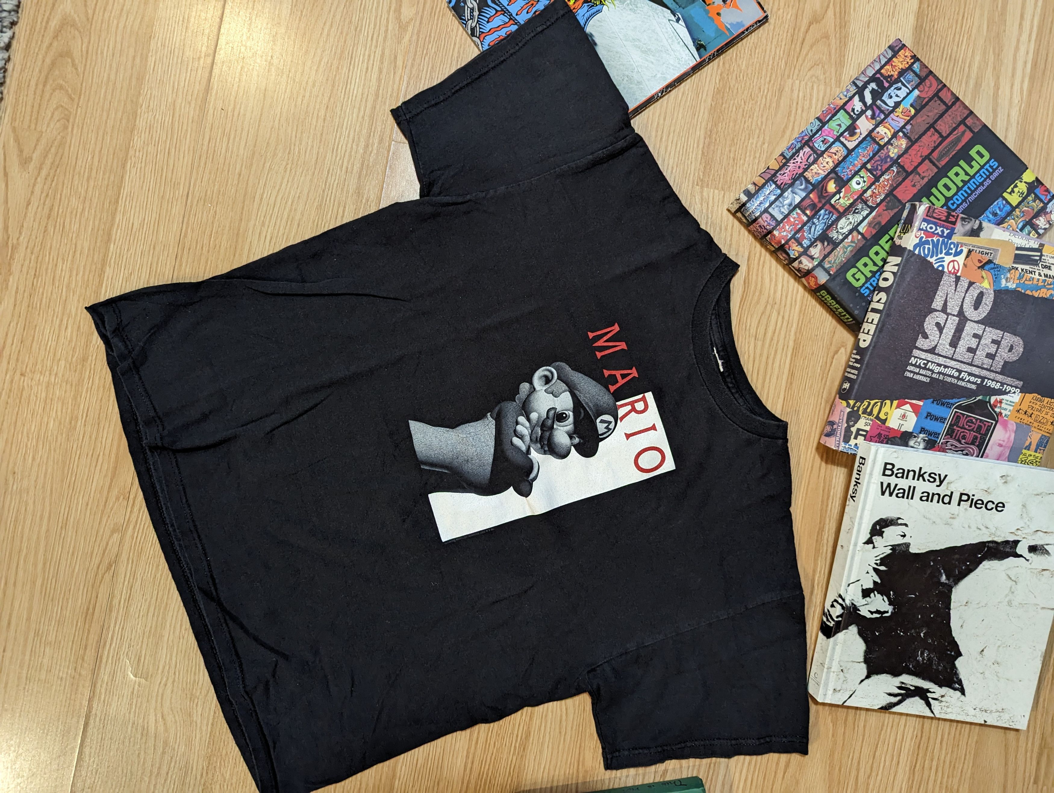 Vintage Y2K FADED BLACK SUPER MARIO SCARFACE PARODY TSHIRT | Grailed