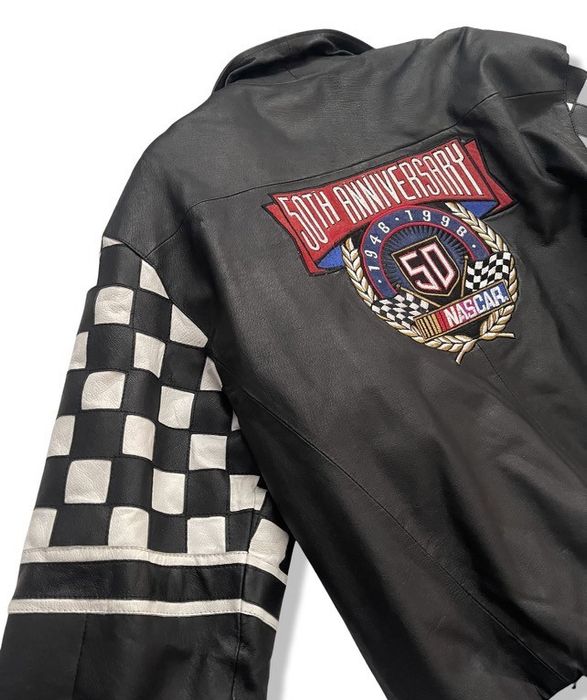 NASCAR Jeff Hamilton Nascar 50th anniversary leather jacket | Grailed