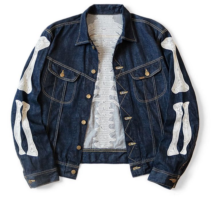 Kapital kapital 11.5oz denim Mexican tuxedo westerner bone jacket | Grailed