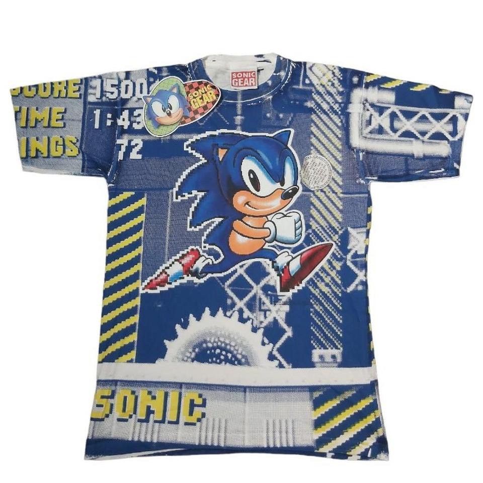 Vintage Vintage 1992 90s Sonic the hedgehog Sega aop all t shirt | Grailed