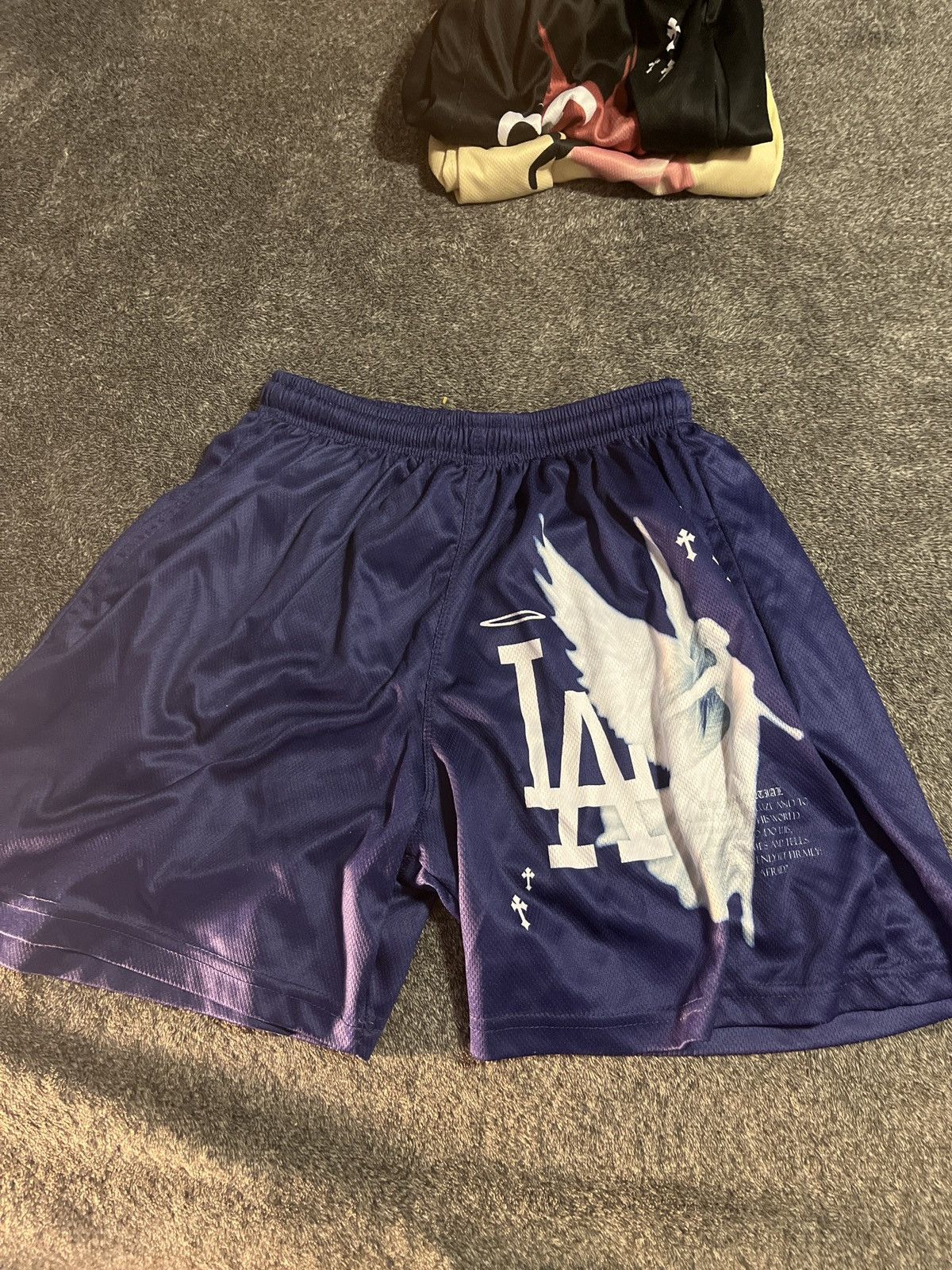 Hype × Streetwear Saint Potential LA Blue Mesh Shorts | Grailed