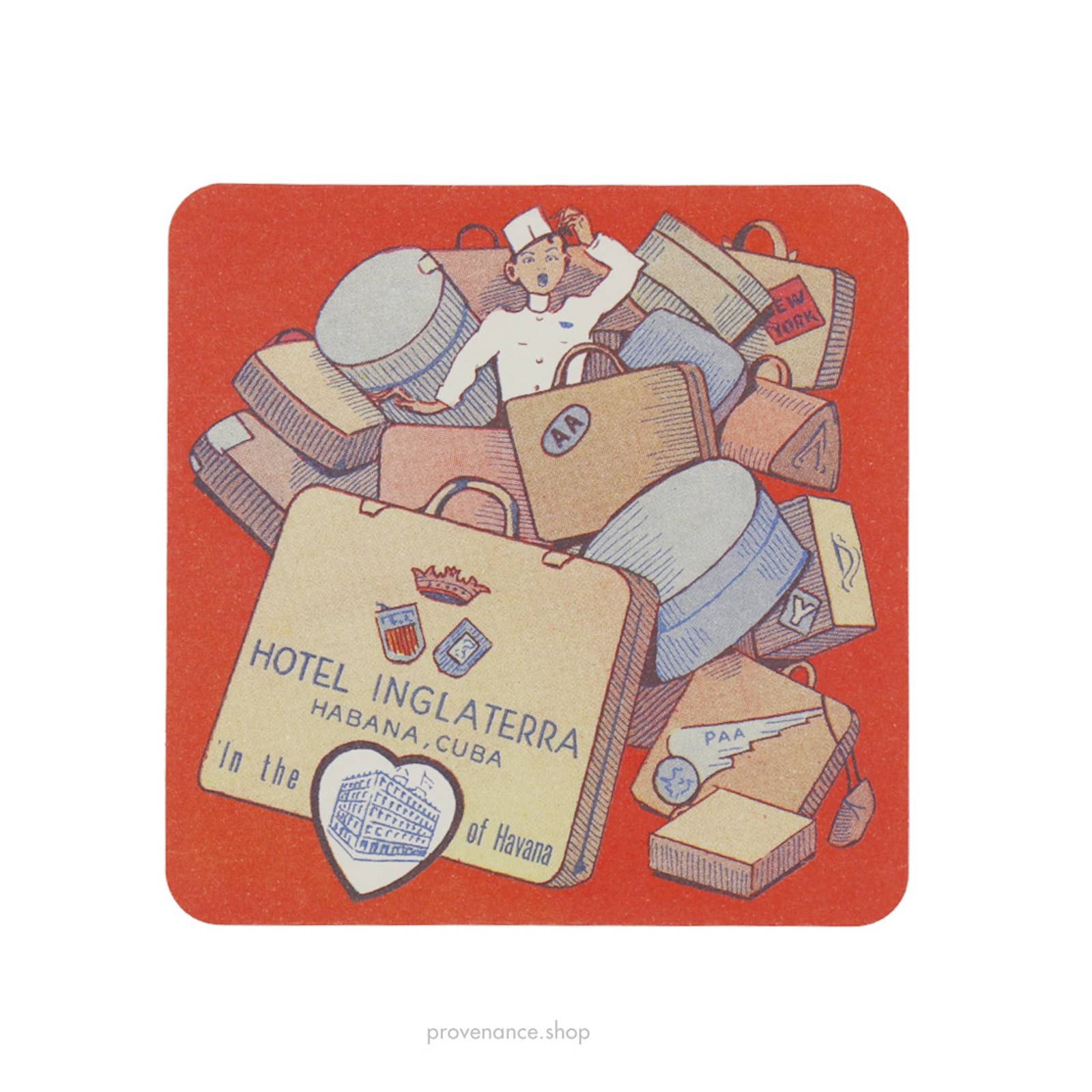 Louis Vuitton 🔴 Hotel Label Sticker Postcard - Hotel Inglaterra | Grailed