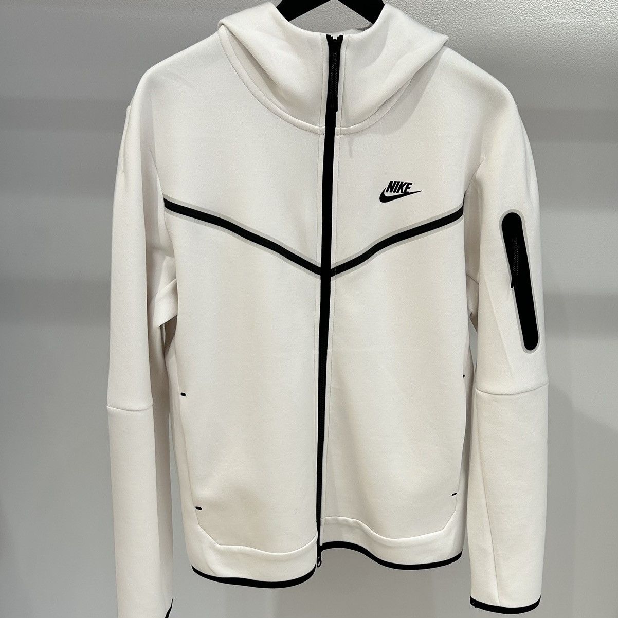 Nike Nike Sportswear Tech Fleece Full-Zip Hoodie Phantom White | Grailed