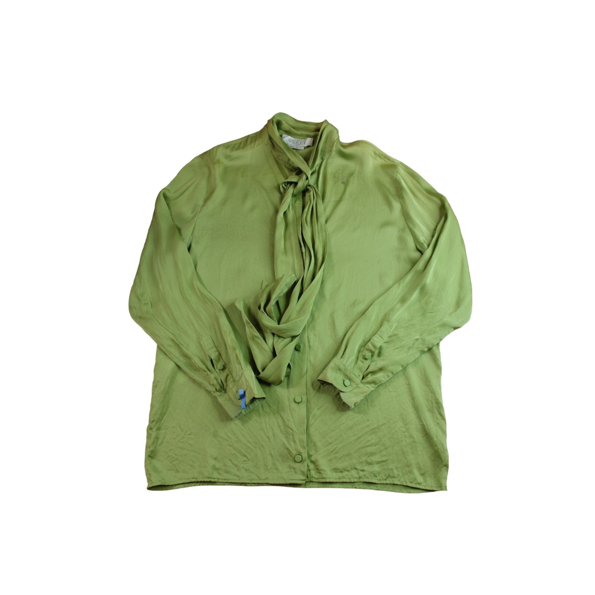 Gucci Gucci Uniform Neon Button Down Green | Grailed