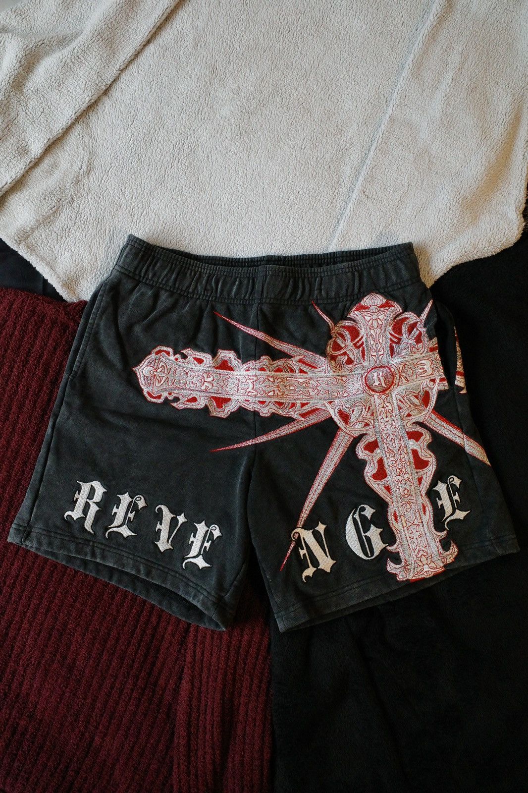 Revenge Revenge Embroidered “Spike” Shorts | Grailed