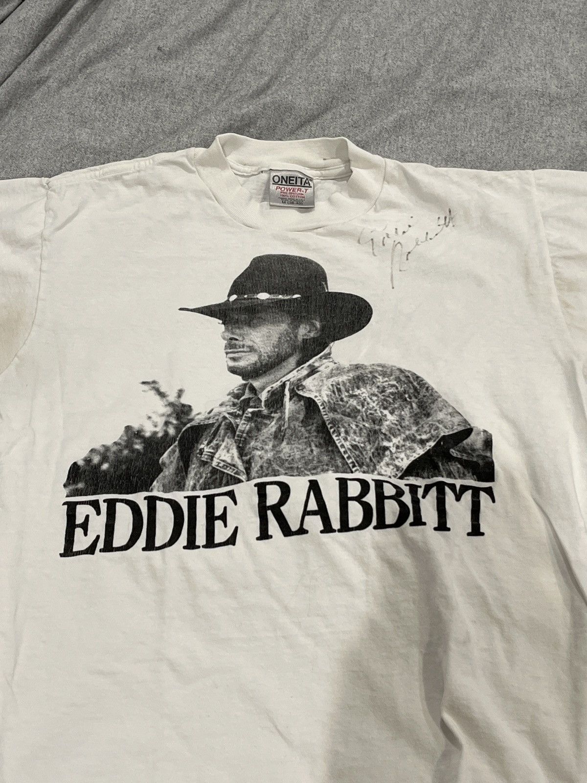 Band Tees × Vintage Signed Eddie Rabbit Tee | Grailed