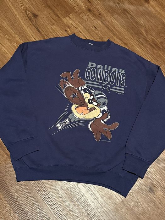 NFL VINTAGE NFL Dallas Cowboys Looney Tunes Taz Sweatshirt XL | Grailed