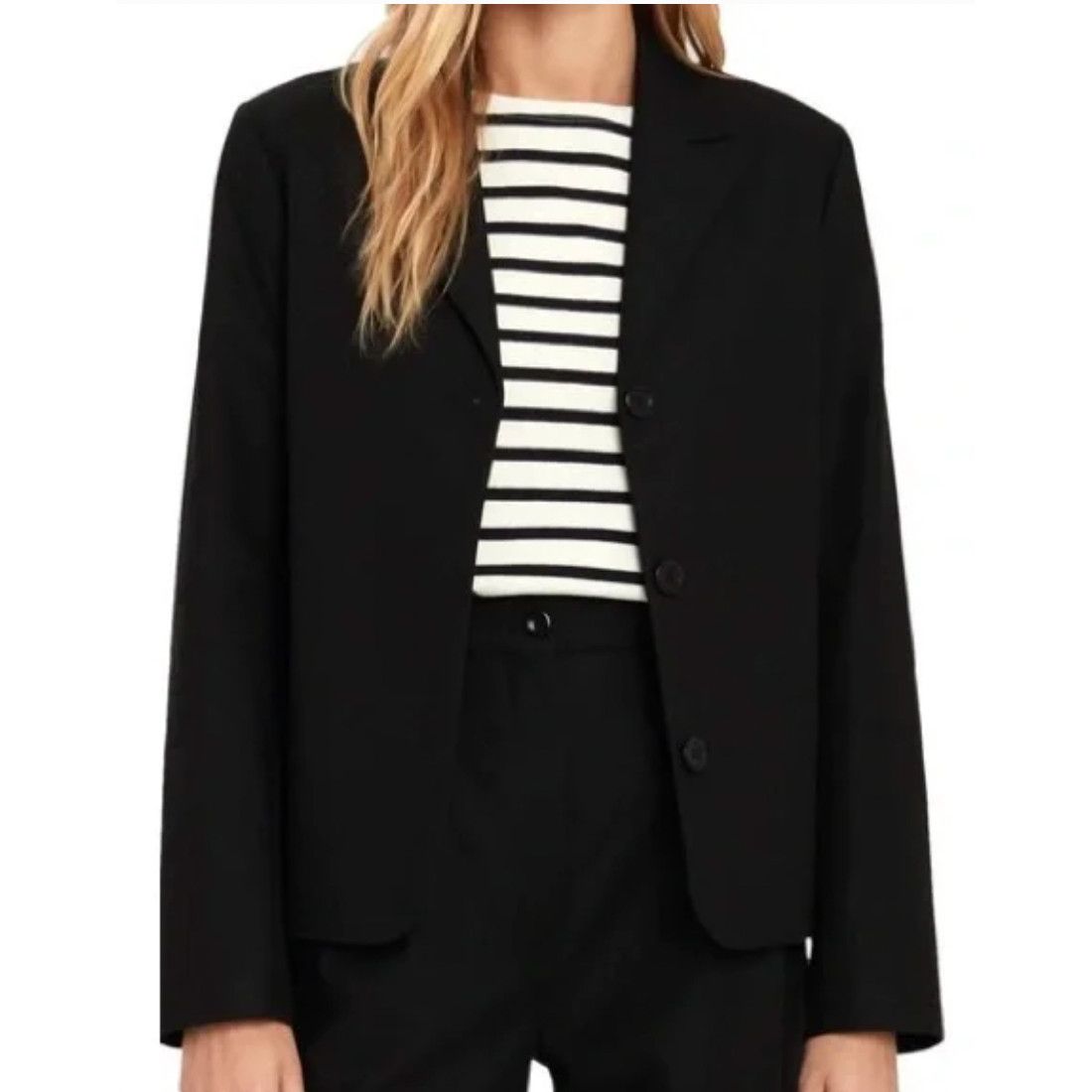 Norse Projects REVOLVE Norse Project Magda Black Twill Blazer size 38 ...