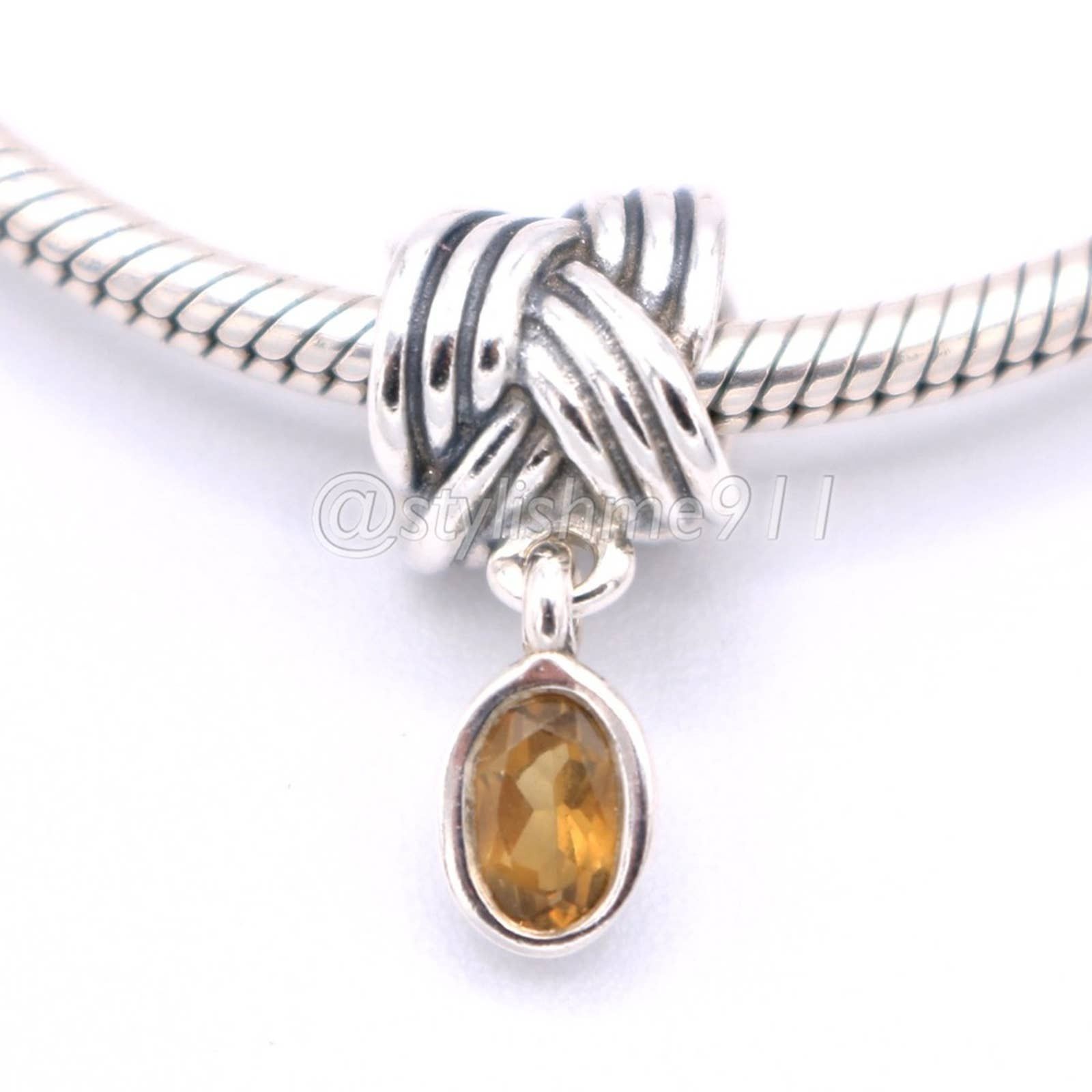 pandora PANDORA Silver Charm Tied Together Bear Quartz | Grailed