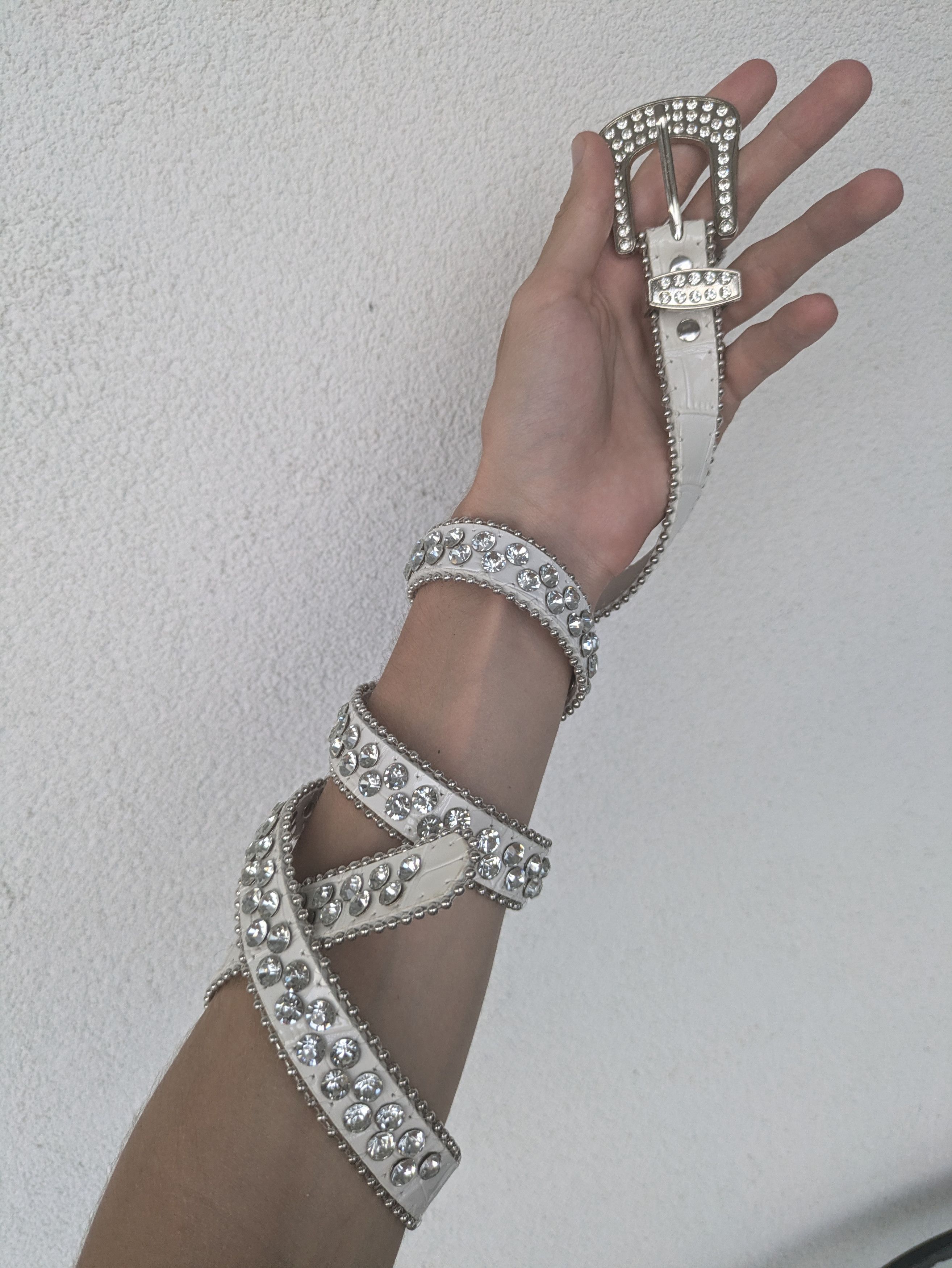 Avant Garde × Streetwear × Vintage Vintage diamonds ice belt BB SIMON ...