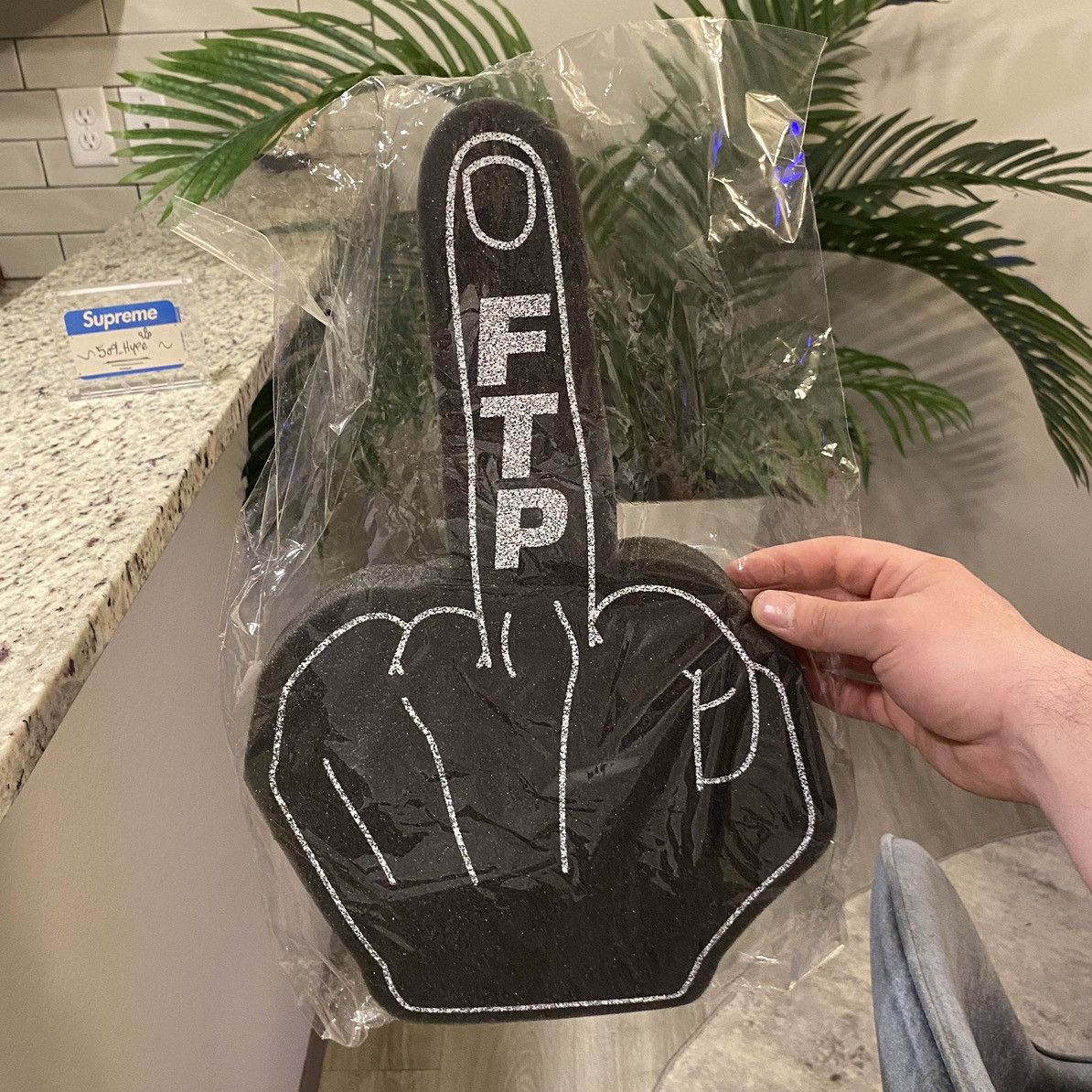 Fuck The Population FTP Foam Middle Finger | Grailed