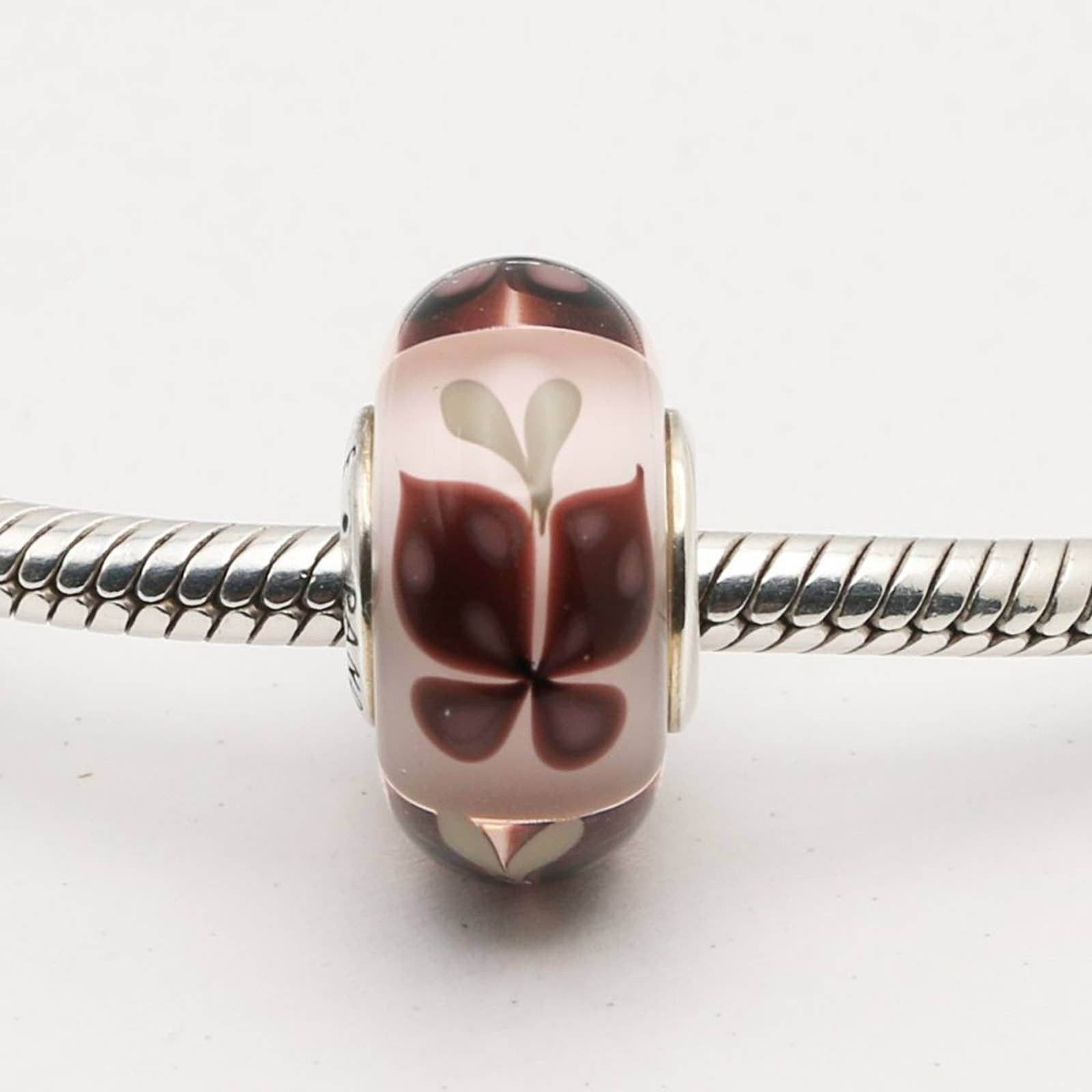 pandora Authentic PANDORA Butterfly Kisses Pink Murano Glass Charm ...