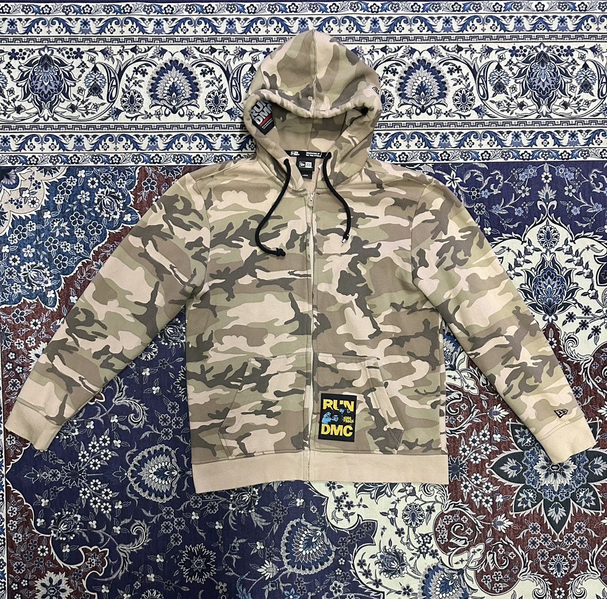New Era × RUN DMC × Streetwear New era X Run DMC new york camo hoodie ...