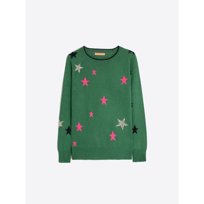 Vilagallo VILAGALLO Intarsia Stars Sweater In Green | Grailed