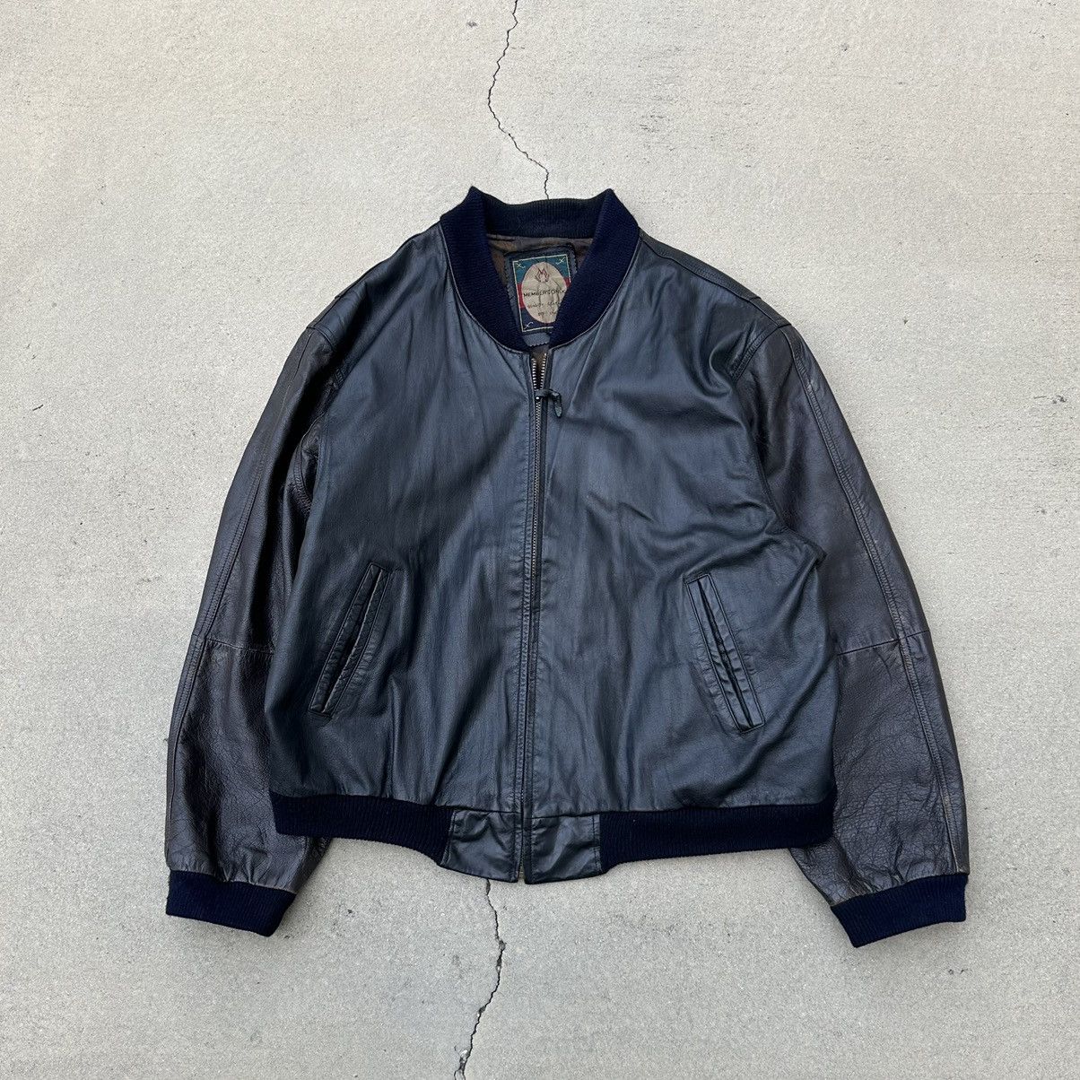Bomber Jacket × Members Only × Vintage Vintage Members Only Oversized ...
