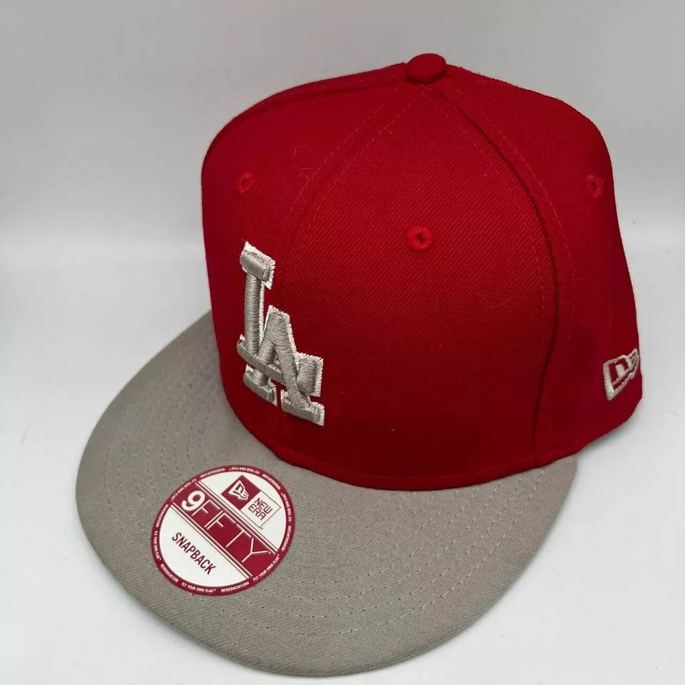New Era Los Angeles LA Dodgers MLB Hat Snapback Cap Red Men | Grailed