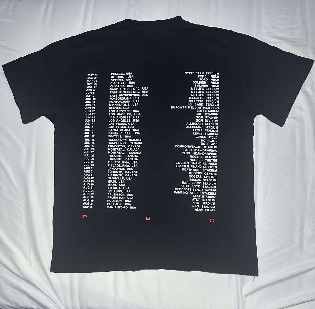 Playboi Carti × The Weeknd Playboi Carti The Weeknd AHTD Tour Merch Tee ...