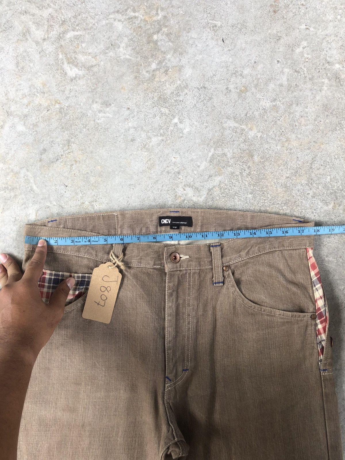 Archival Clothing Japanese Concave attempt Distressed Jeans | Grailed