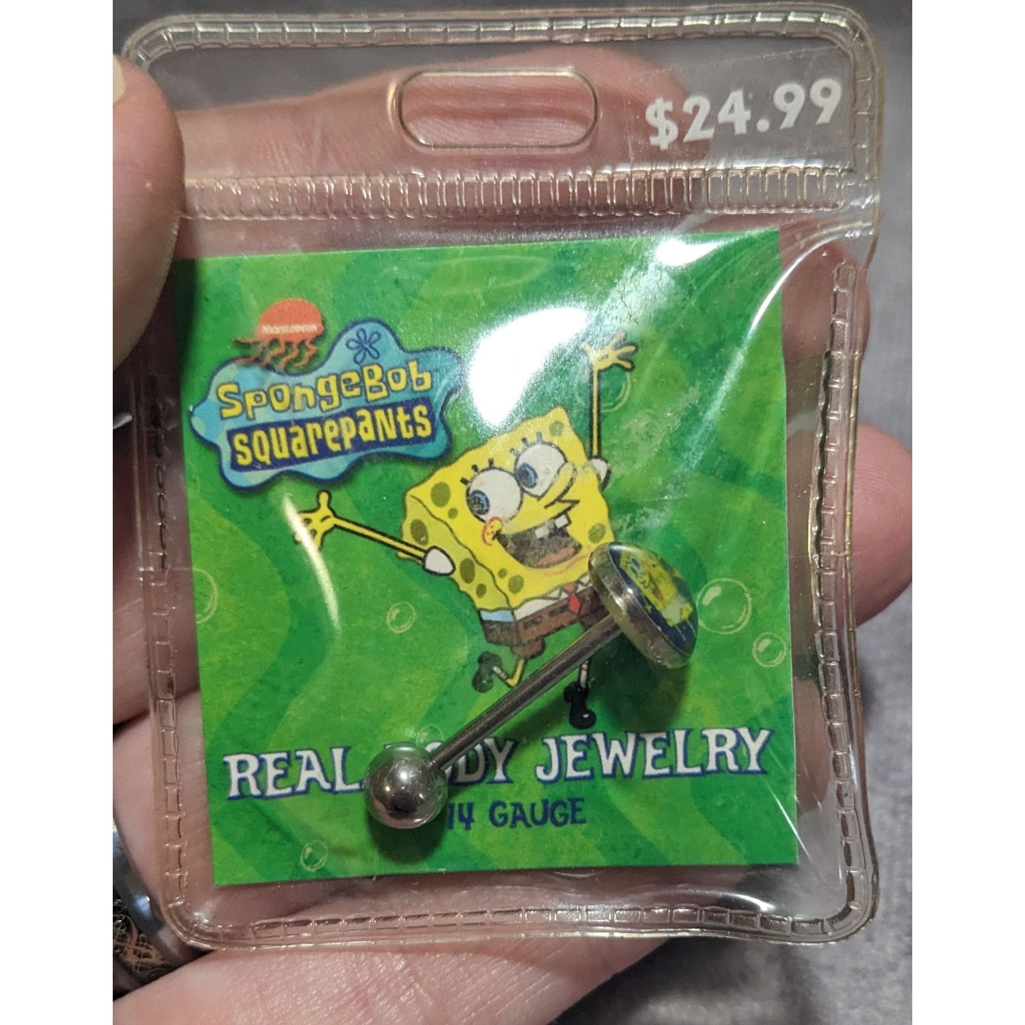 Nickelodeon SpongeBob SquarePants 14 Gauge Barbell | Grailed