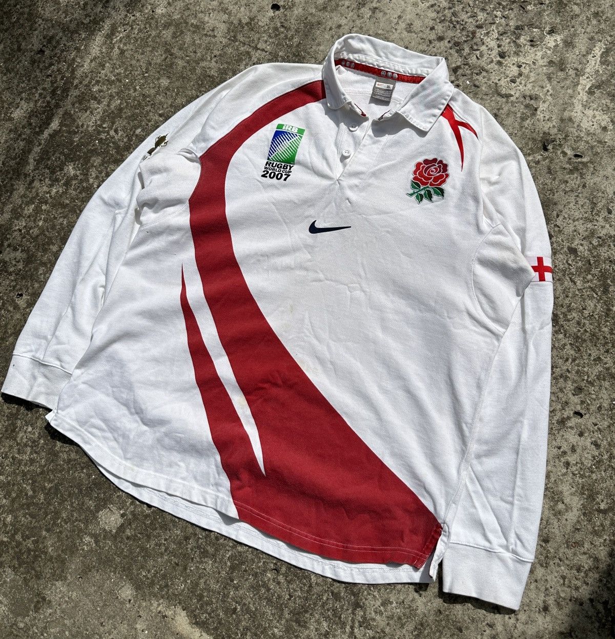 Nike × Streetwear × Vintage Vintage Nike England Rugby’s World Cup Long ...