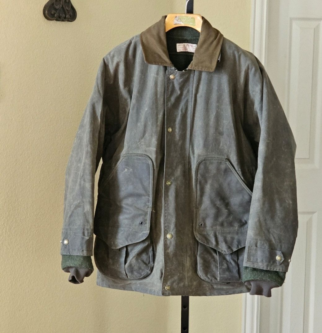 Filson Filson Tin Parker Wax Field Jacket & Mackinaw Wool Liner L | Grailed