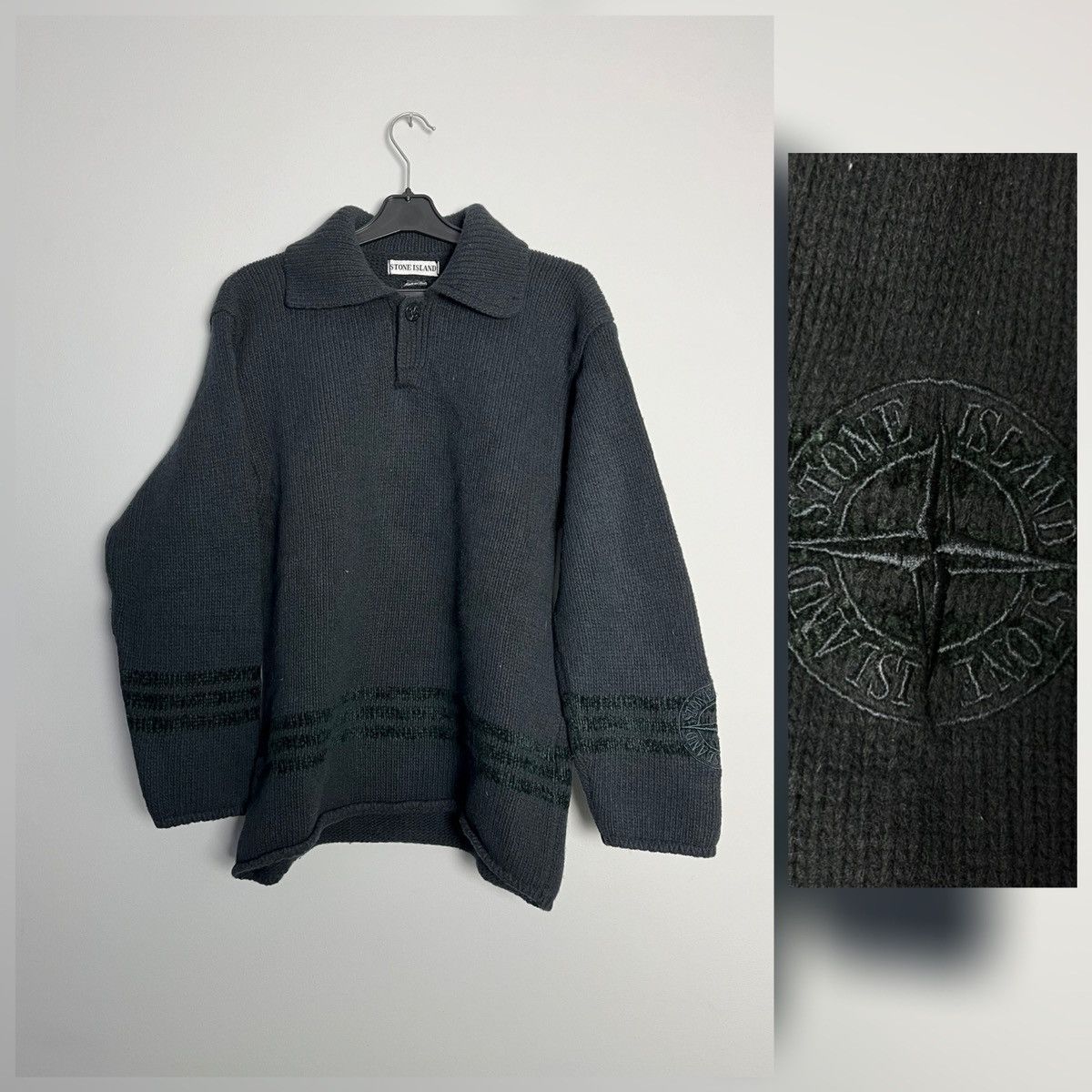 Archival Clothing × Stone Island × Vintage 1997 STONE ISLAND KNITWEAR VINTAGE | Grailed
