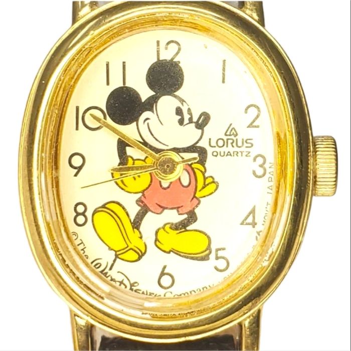 Disney Disney X Lorus Vintage Gold-Toned Mickey Mouse Oval Watch | Grailed