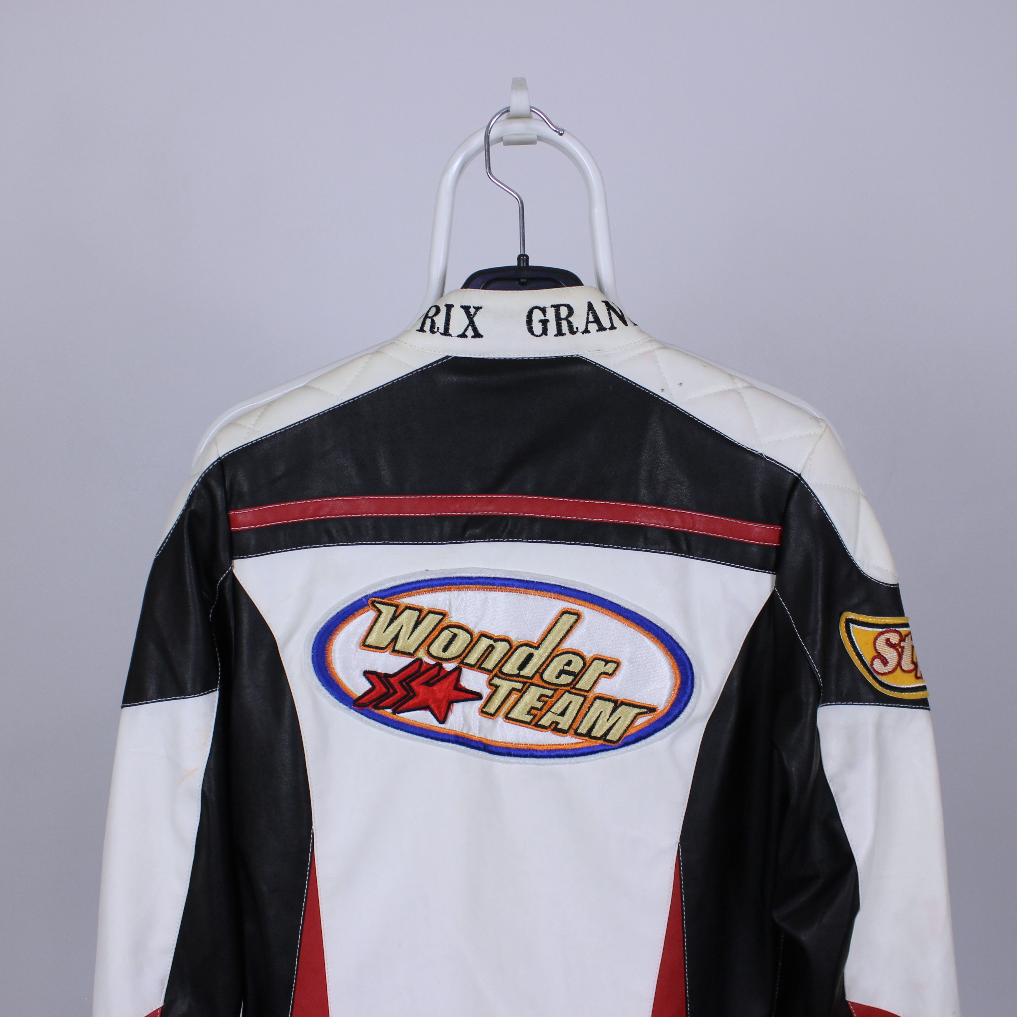 NASCAR Vintage Wonder Team Grand Prix Y2K Racing Leather Jacket | Grailed