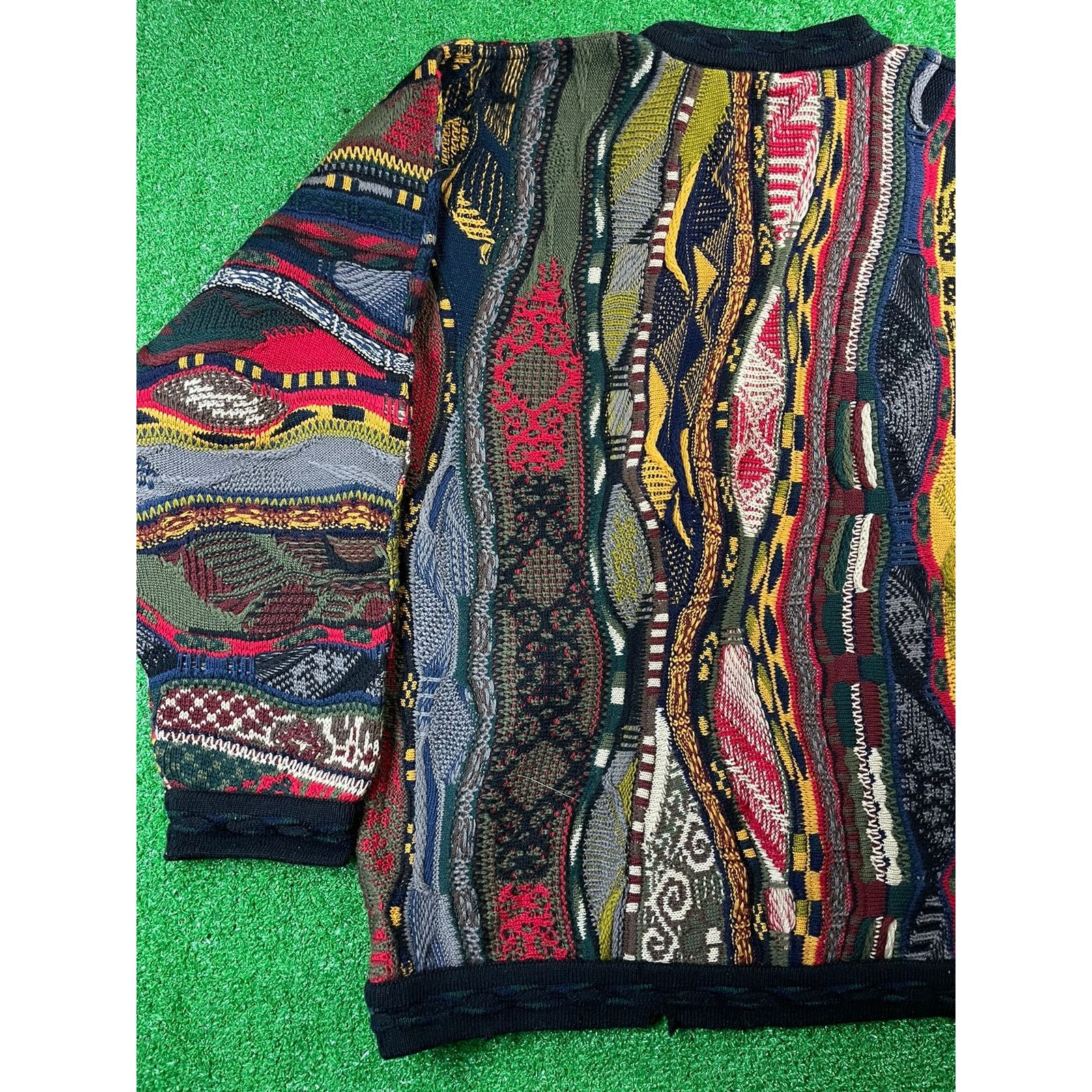 Coogi × Vintage Vintage 90s Coogi Biggie Smalls Knit Large Crewneck ...