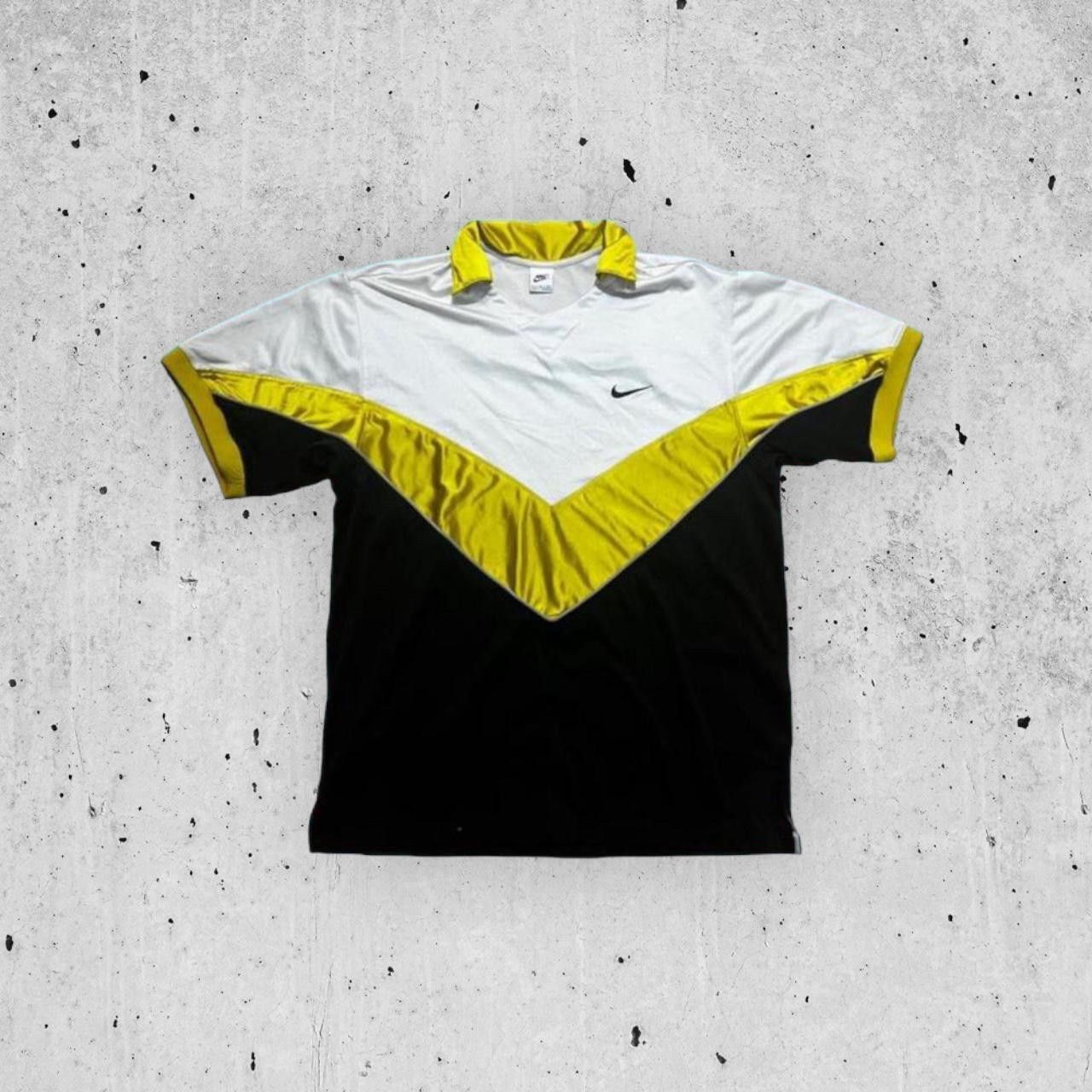 Nike Vintage Nike rugby shirt with big swoosh logo on back | Grailed