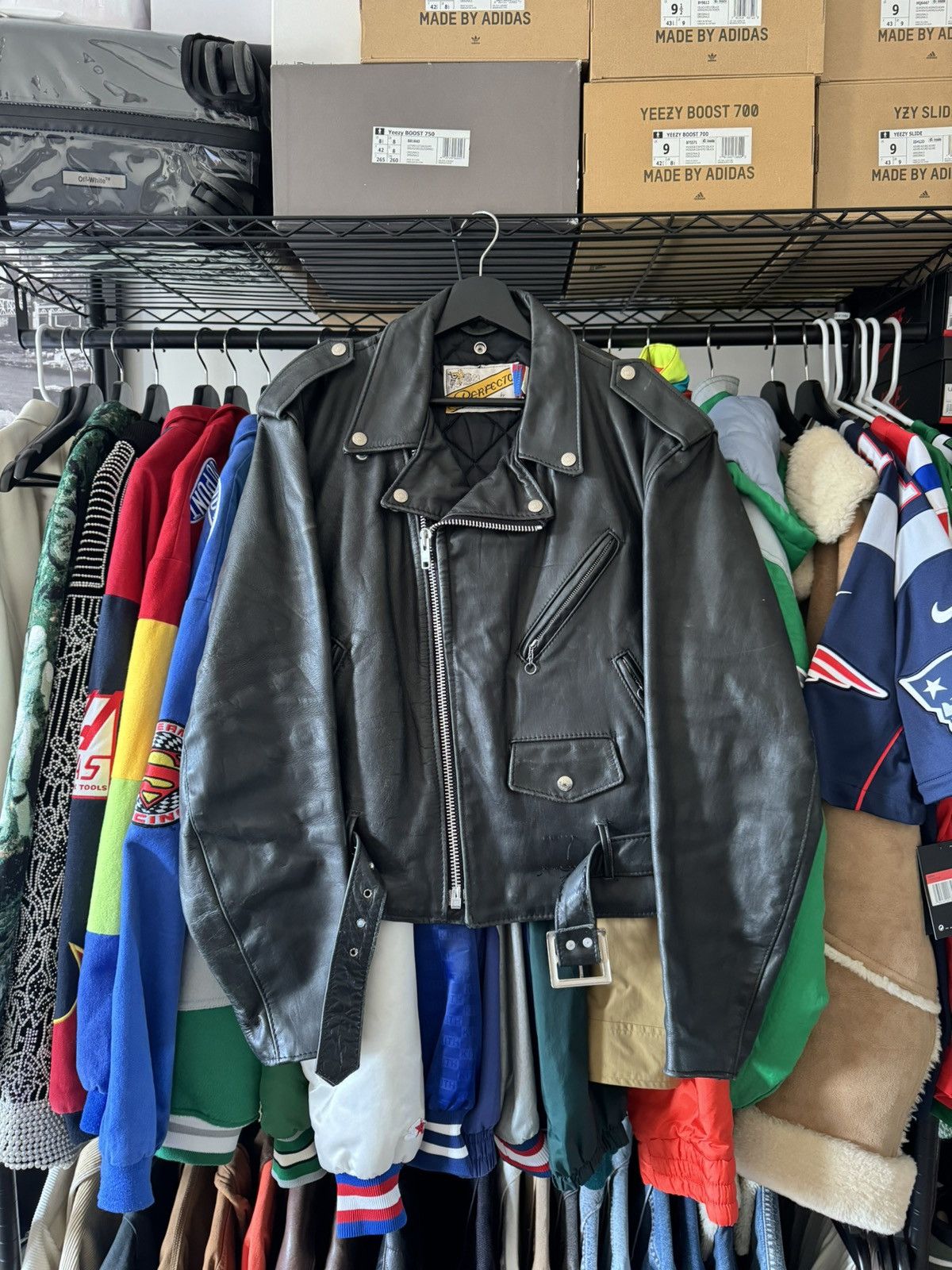 Vintage Vintage 80s/90s Schott NYC Perfecto Leather Biker Jacket | Grailed