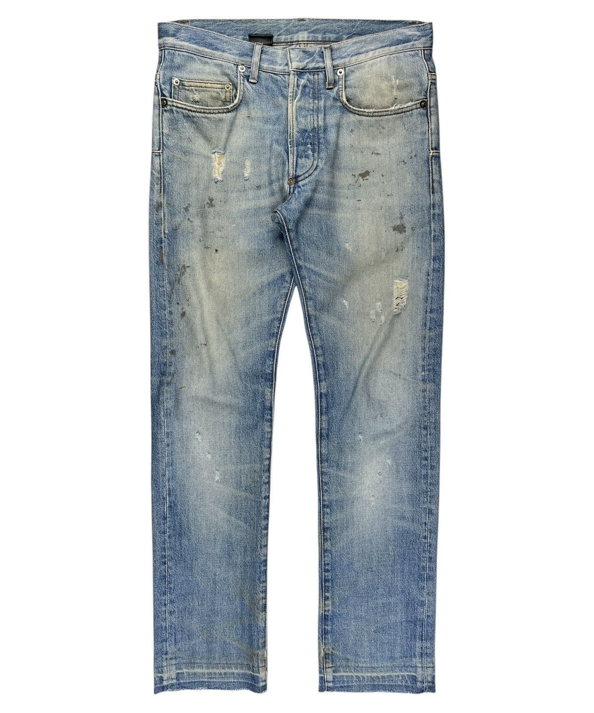 Dior Dior Homme Mudwash Painter Distressed Blue Denim Jeans | Grailed