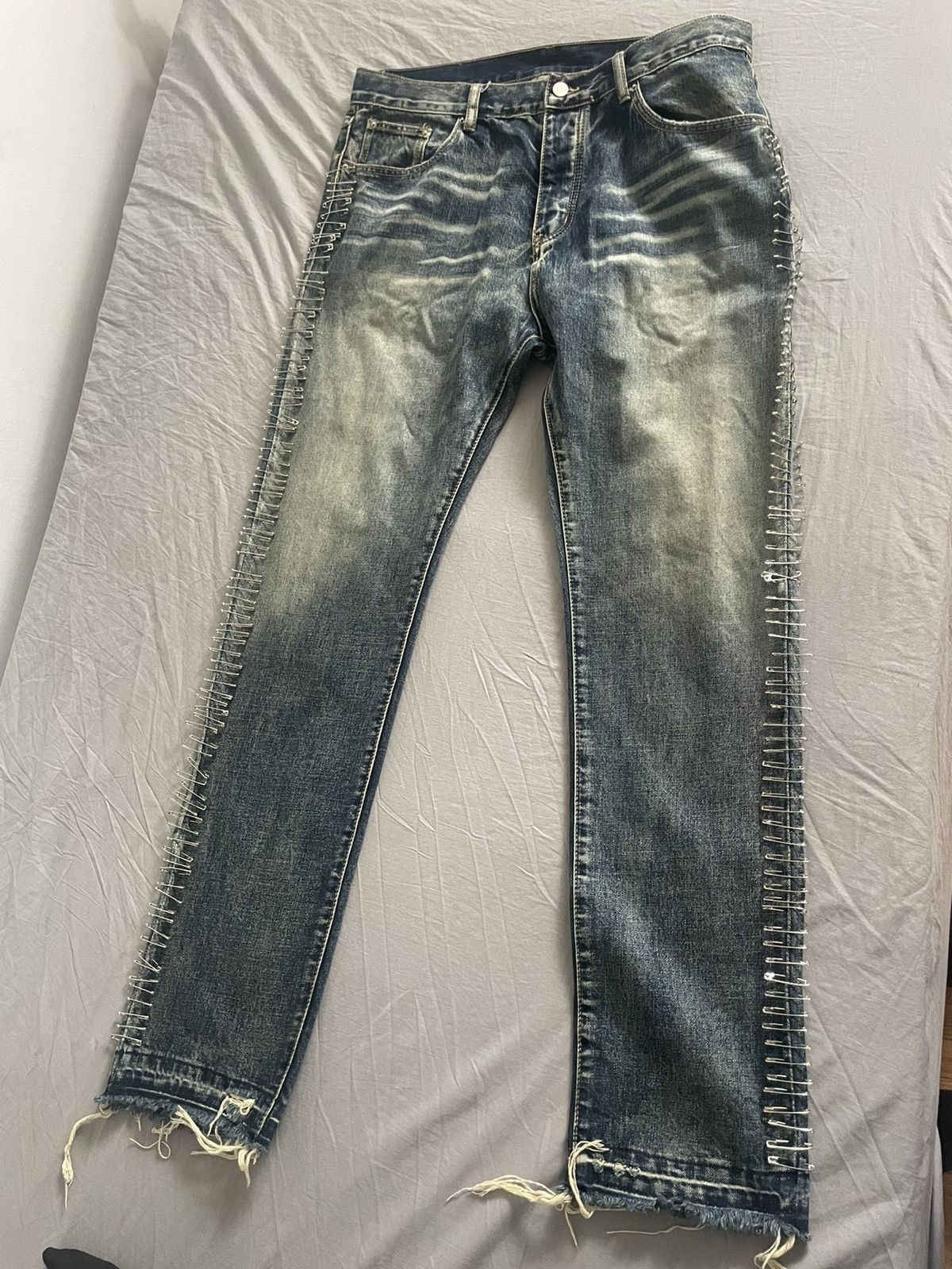 Mnml × Streetwear Mnml Safety Pin Denims Grailed