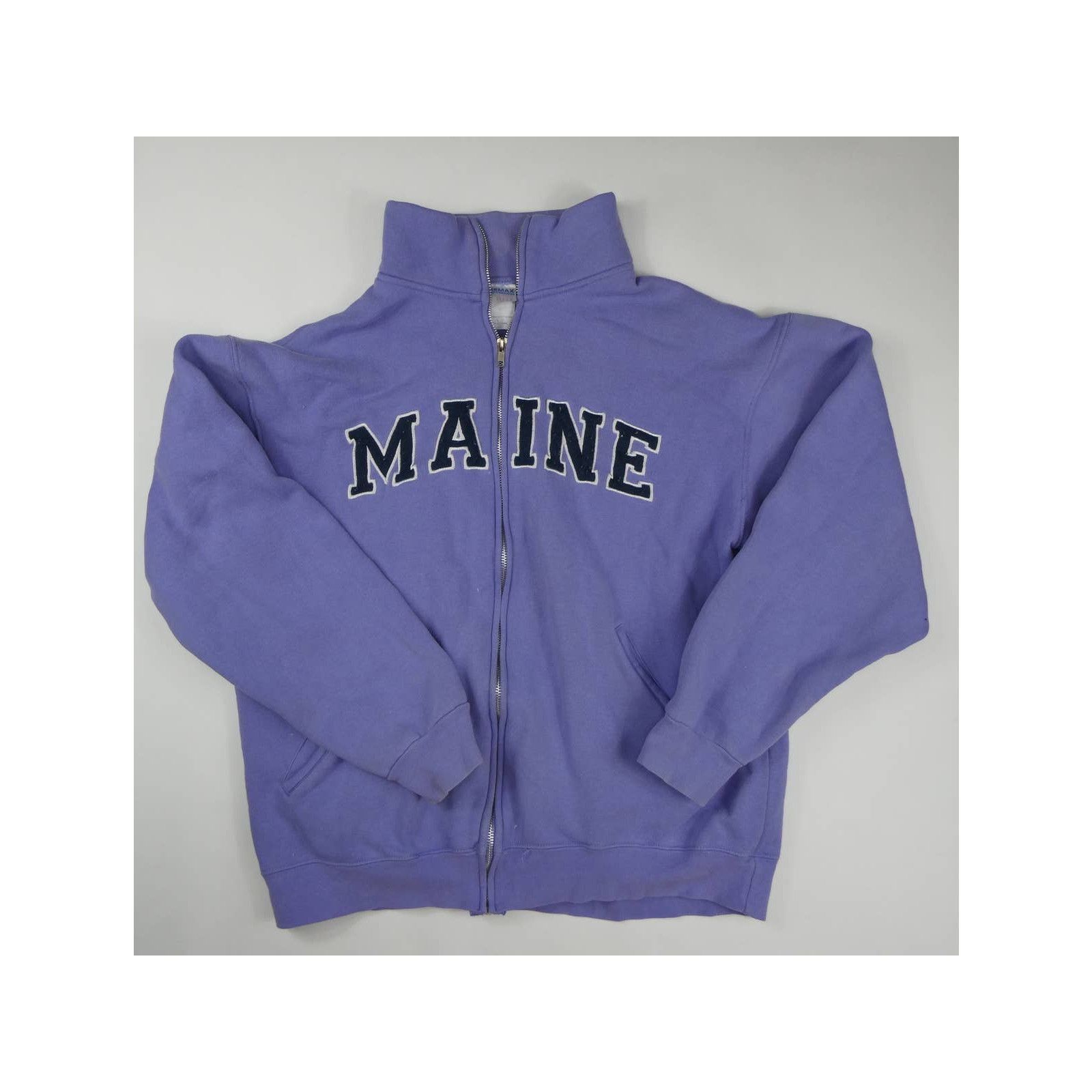 Maine Guide vintage full zip sweatshirt, MAINE, large, purple | Grailed