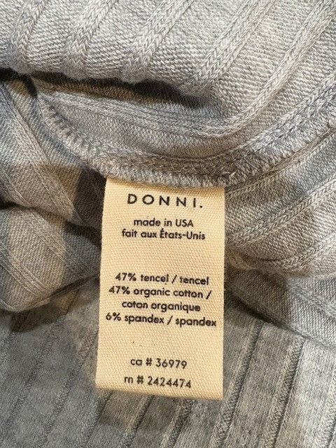 Donni. DONNI Rib Turtleneck Sweater Midi Dress in Light Grey | Grailed