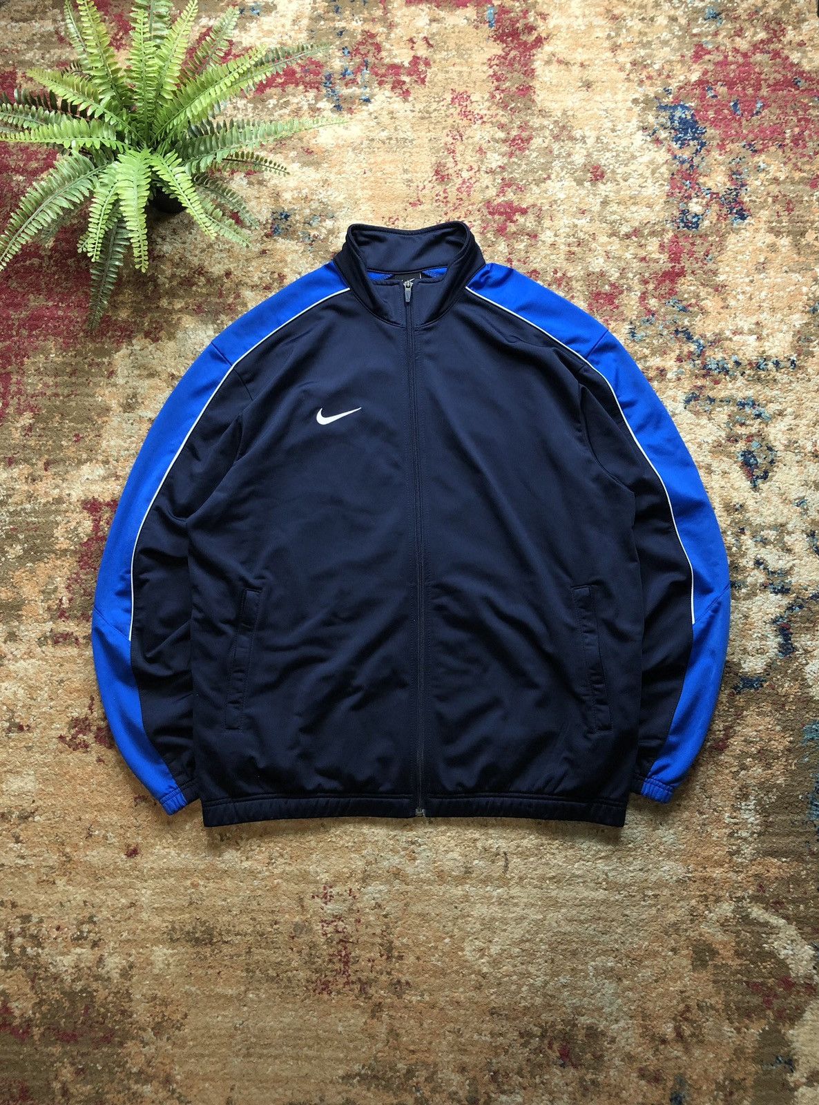 Nike 🫐 NIKE RETRO TRACK JACKET SWOOSH LOGO Y2K 90’s | Grailed