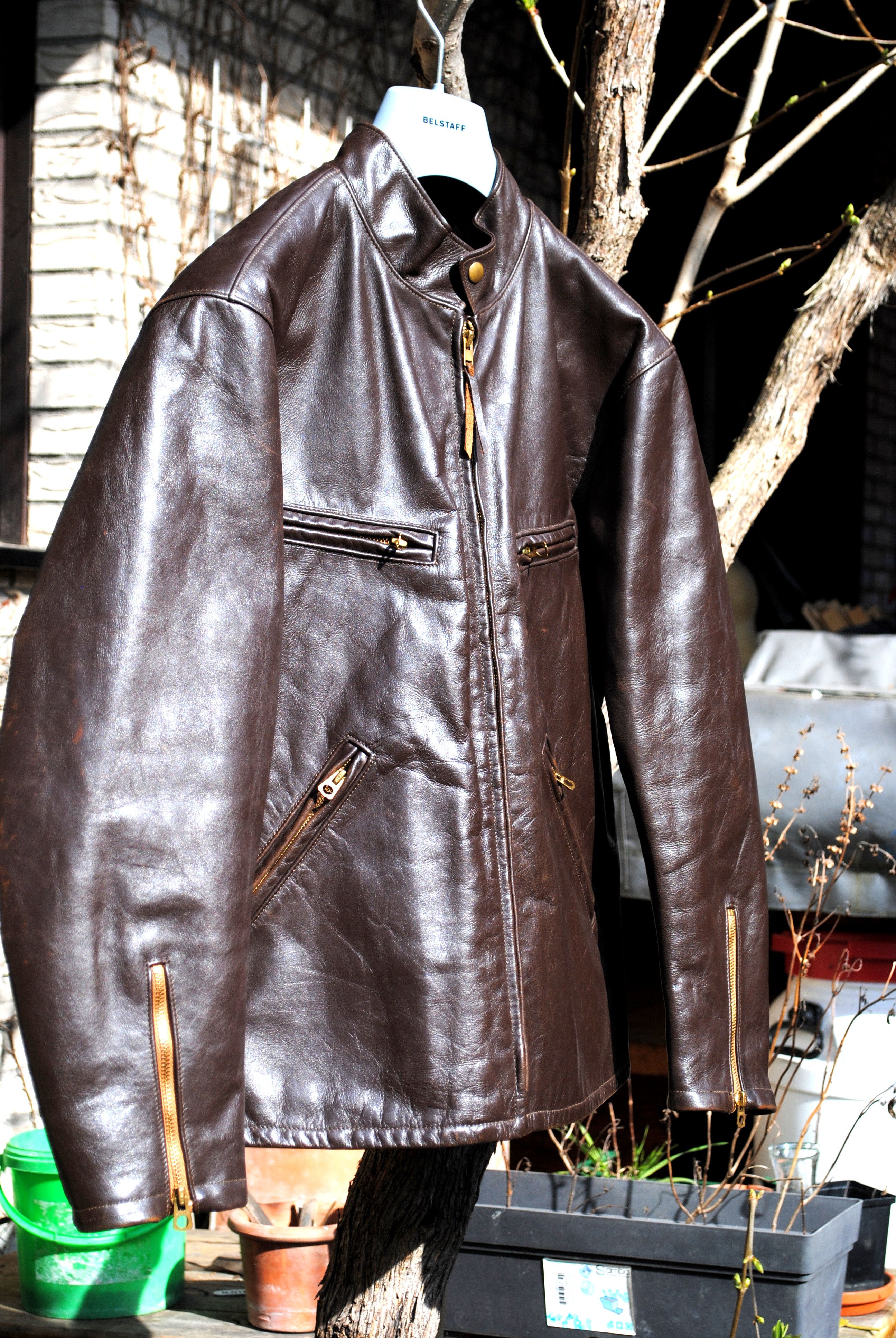 RRL Ralph Lauren Double RL Cafe Racer Miller Cowhide Leather Biker ...