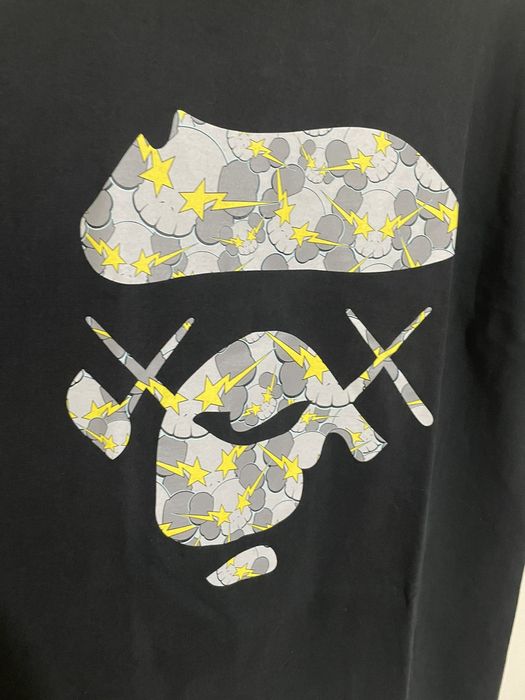 Bape 2005 Bape x Kaws Skullsta Ape Face Tee | Grailed