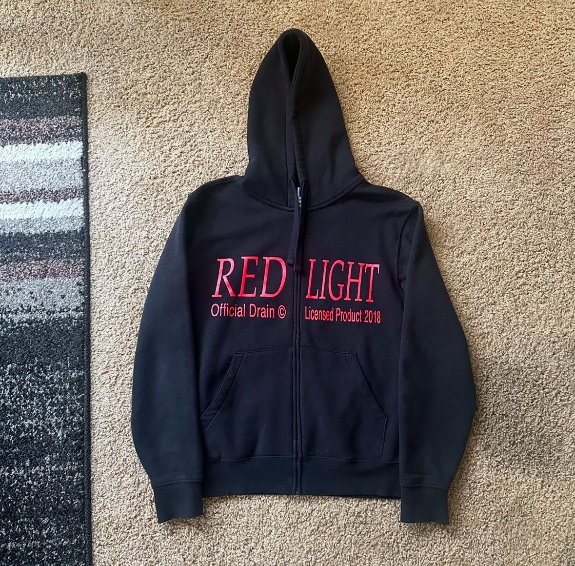 Drain Gang Bladee Red Light Zip up | Grailed