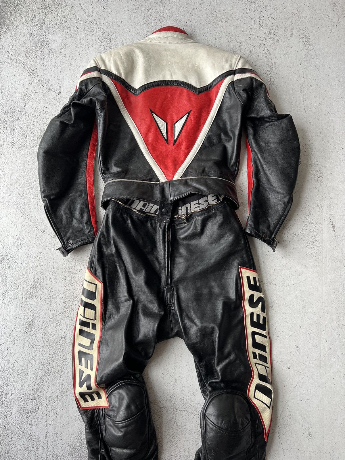 Marlboro Dainese Vintage First Class Leather Motor Suit Jacket, Pants ...