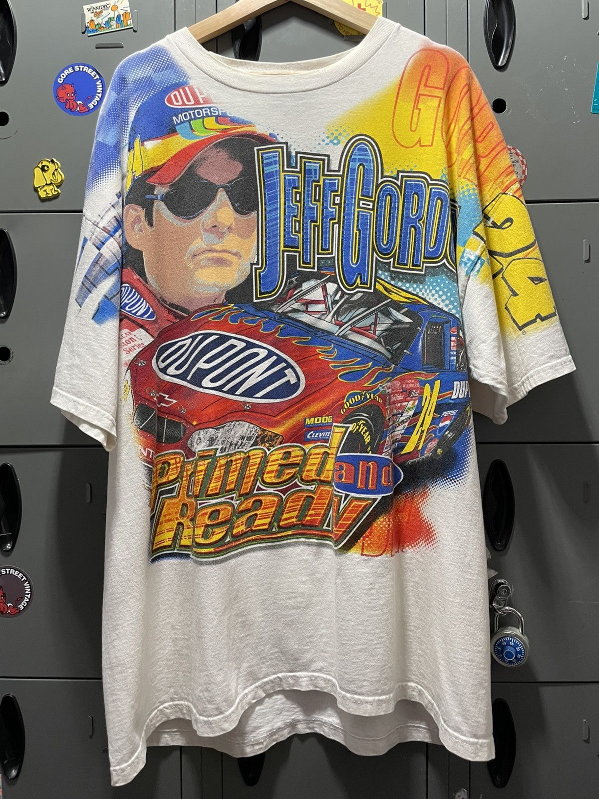 NASCAR 2001 NASCAR Jeff Gordon flames car racing AOP graphic tee | Grailed