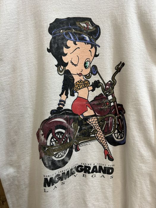 Vintage 1995 Betty Boop Las Vegas Bike MGM Tee | Grailed